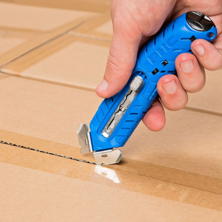 S8 Ambidextrous Safety Cutter w/ Fixed Metal Guards - Pacific Handy Cutter