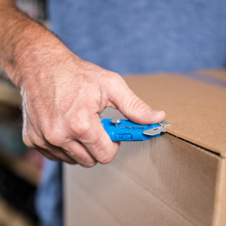 S8 Ambidextrous Safety Cutter w/ Fixed Metal Guards - Pacific Handy Cutter