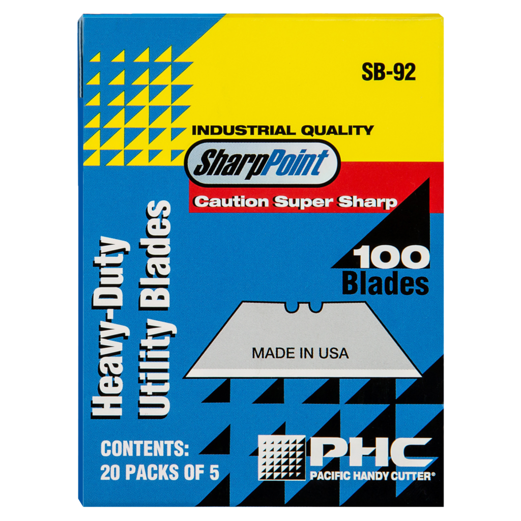 SB-92 Utility Blade, Box of 100 - Pacific Handy Cutter